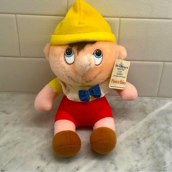 Disney | Toys | Vintage Pinocchio Walt Disney Productions 8 Plush ...